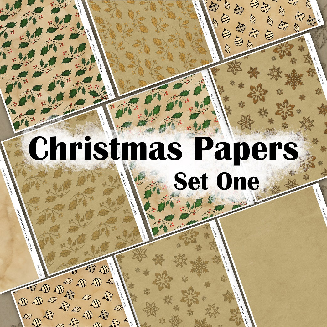 Christmas Papers - Set One - DI-10167 - Digital Download – Whichcraft ...
