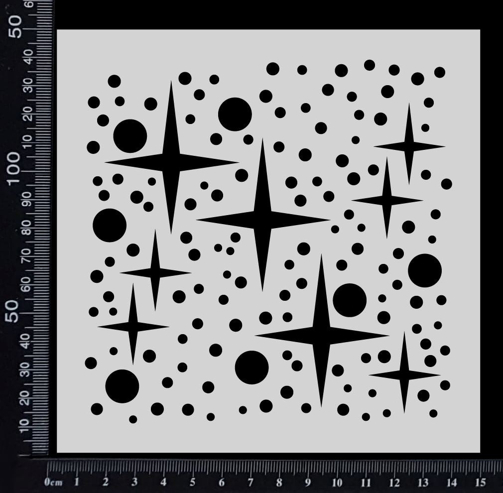 Cosmic - Stencil - 150mm x 150mm – Whichcraft Do You Do