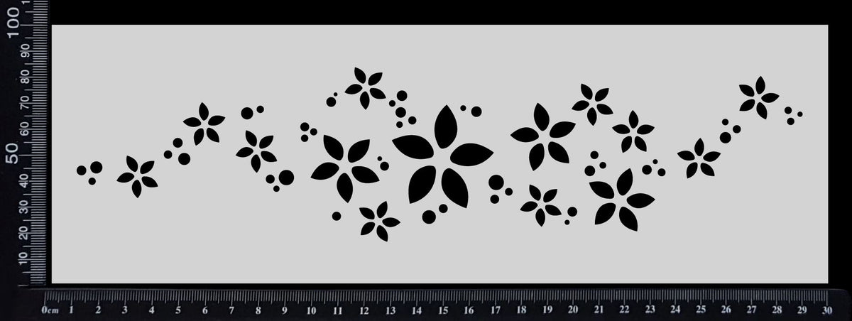 flower border stencil