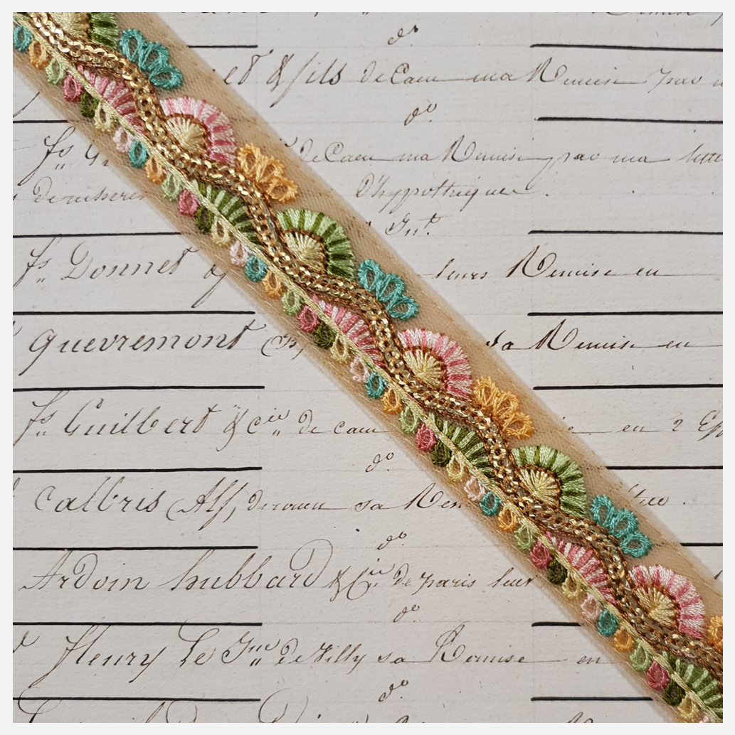 Embroidered Trim - 1 Meter - (ITR-1239) – Whichcraft Do You Do