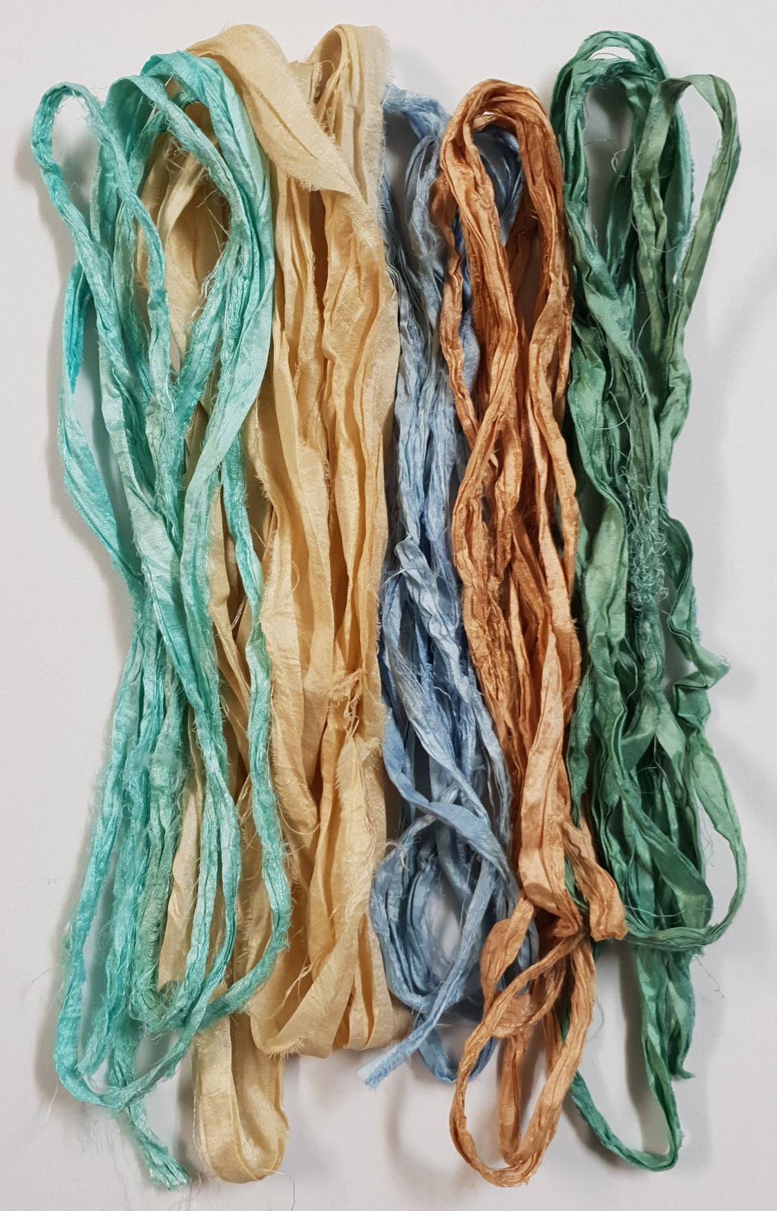 Reclaimed Sari Silk Ribbon - Beach – Whichcraft Do You Do