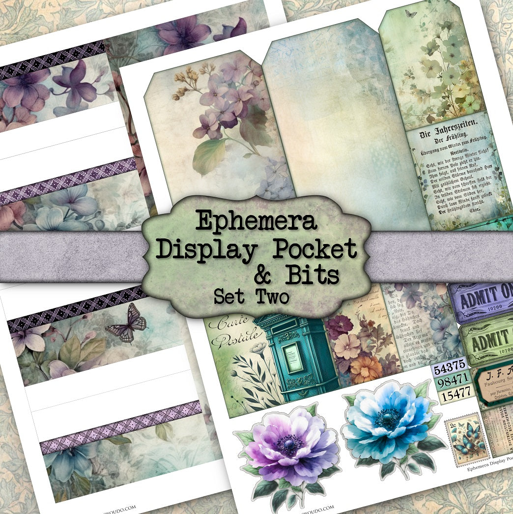 FREEBIE - Ephemera Display Pocket and Bits - Set Two - DI-10255 - Digi ...