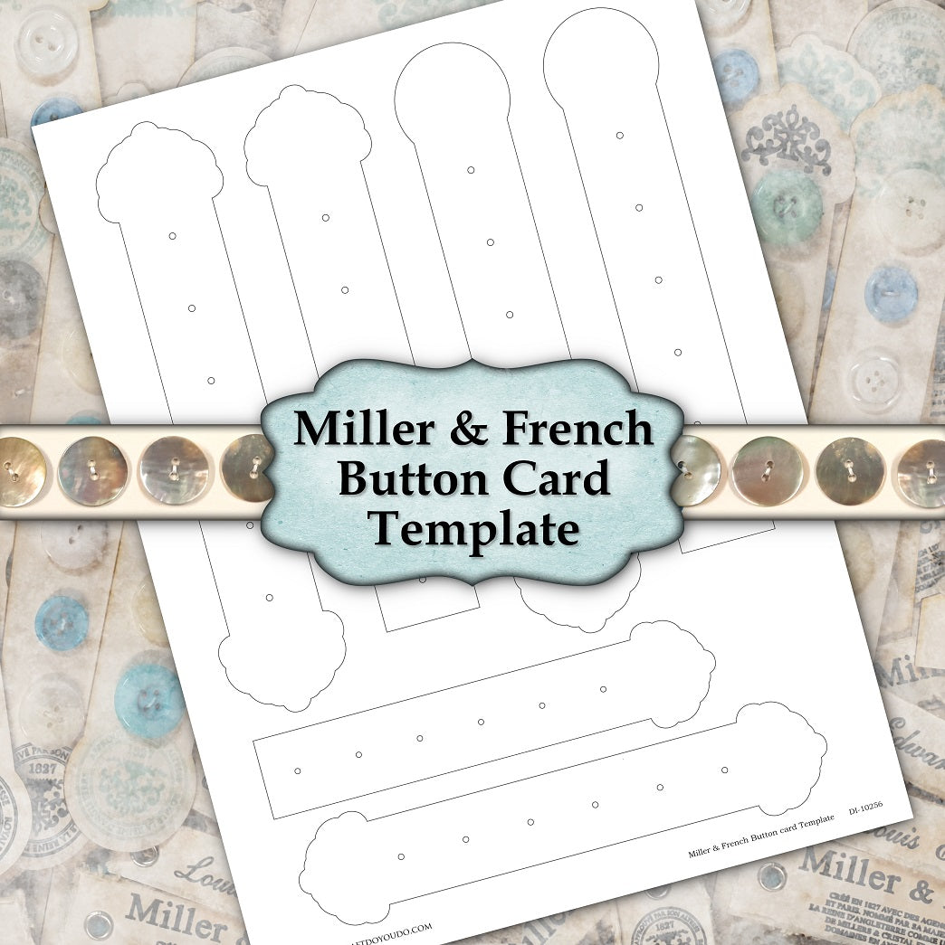 FREEBIE - Miller & French Button Card Template - DI-10256 - Digital Do ...