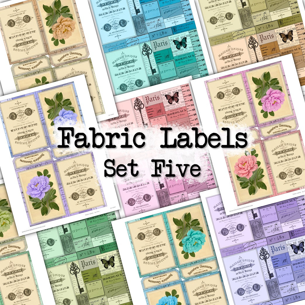 Fabric Labels - Set Five - DI-10269 - Digital Download – Whichcraft Do ...