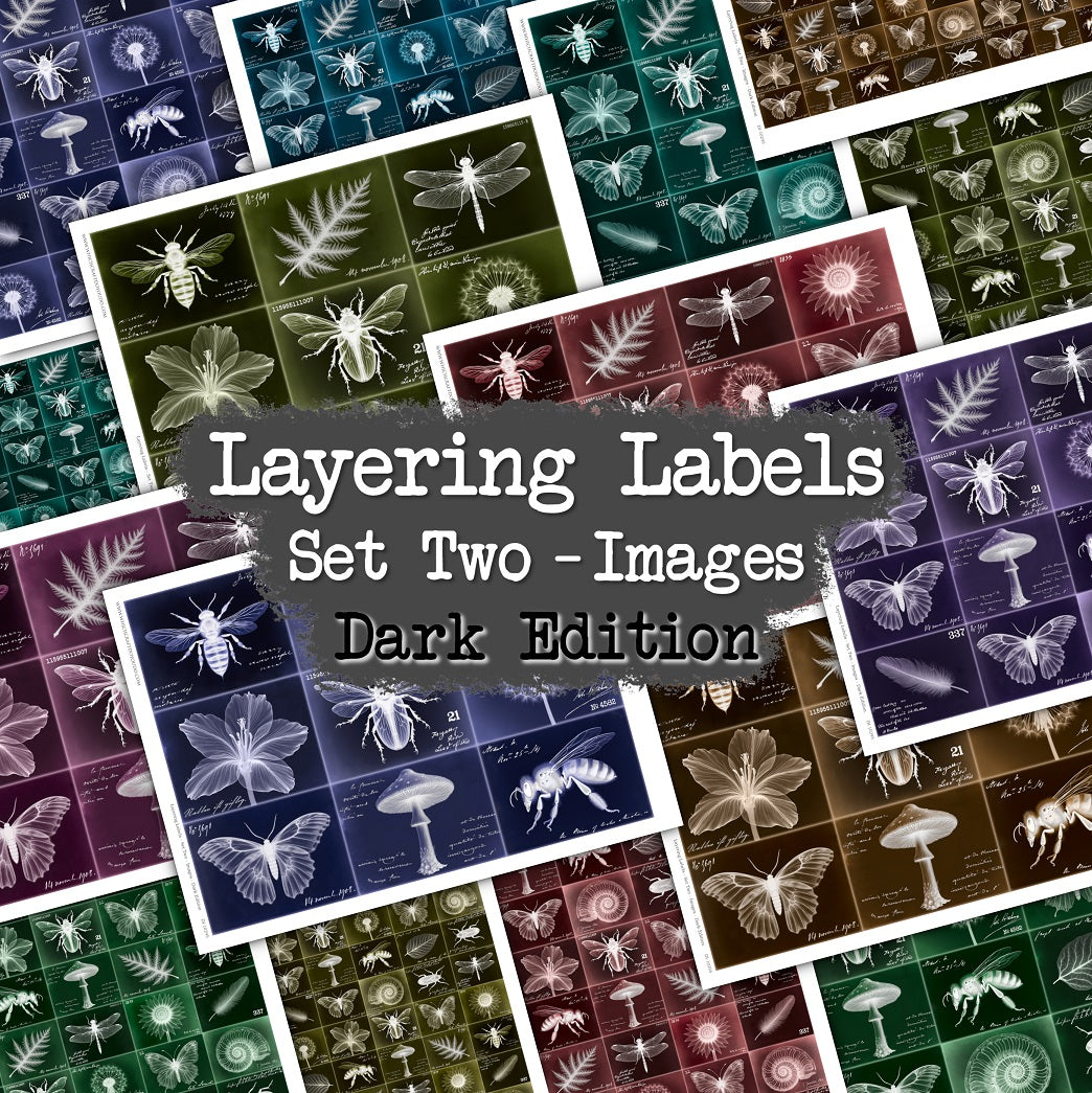 Layering Labels - Set Two - Images - Dark Edition - DI-10295 - Digital ...