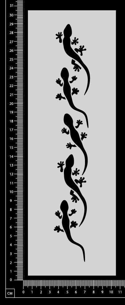Lizard Border - Stencil - 100mm x 300mm – Whichcraft Do You Do