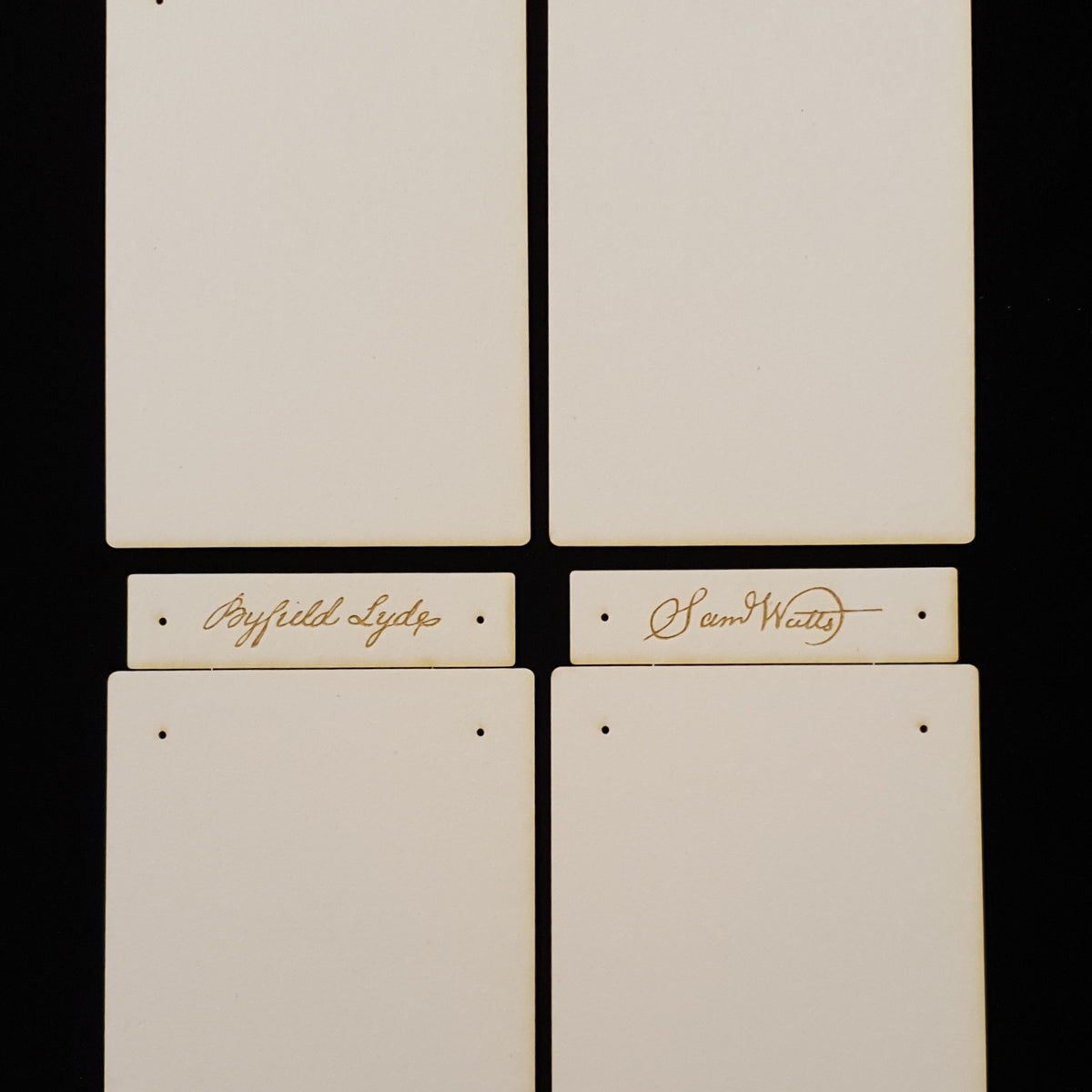 Note Pad Base & Topper - Set A - White Chipboard – Whichcraft Do You Do