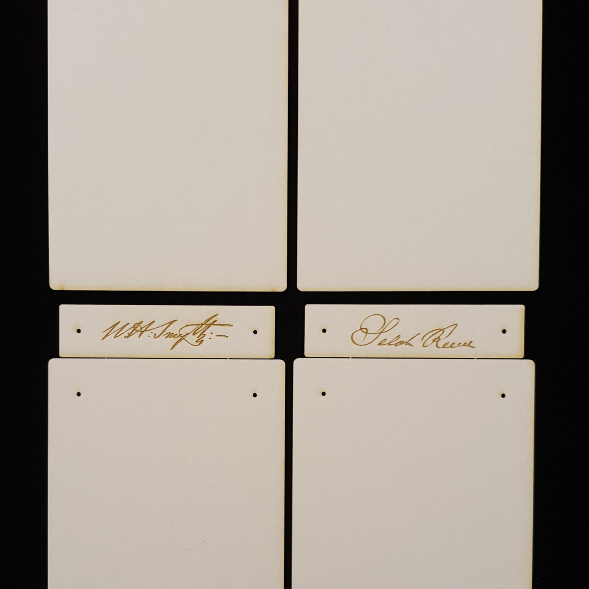 Note Pad Base & Topper - Set B - White Chipboard – Whichcraft Do You Do