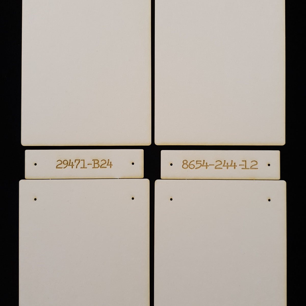 Note Pad Base & Topper - Set D - White Chipboard – Whichcraft Do You Do