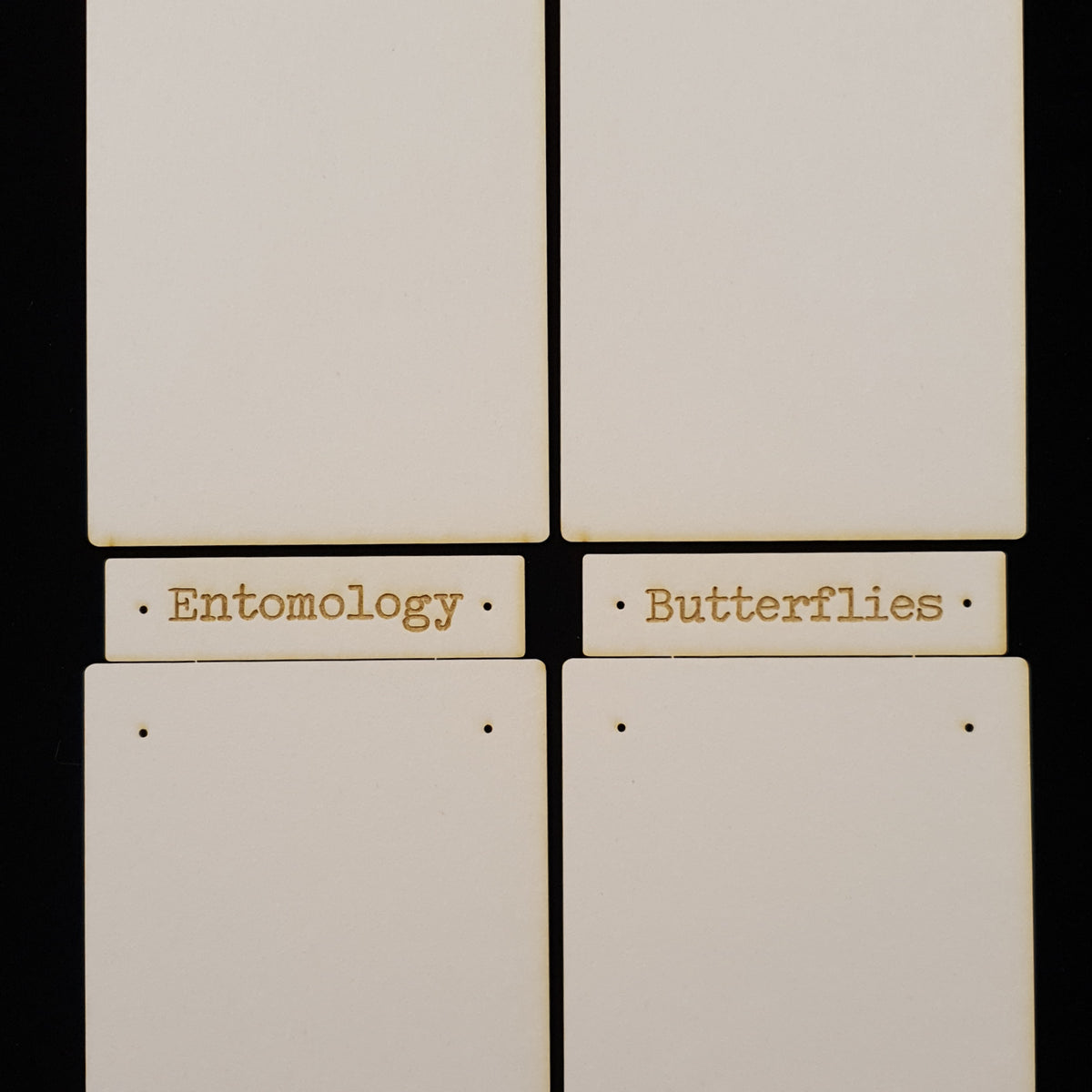 Note Pad Base & Topper - Set E - White Chipboard – Whichcraft Do You Do