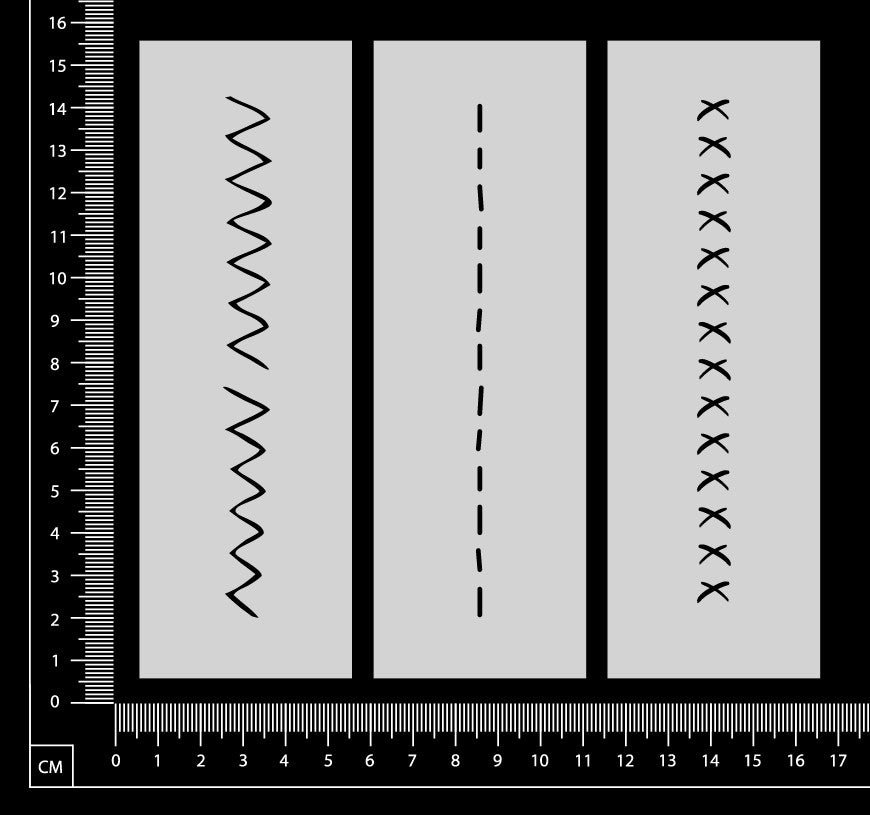Stitches Strips - Stencil - 50mm x 150mm – Whichcraft Do You Do
