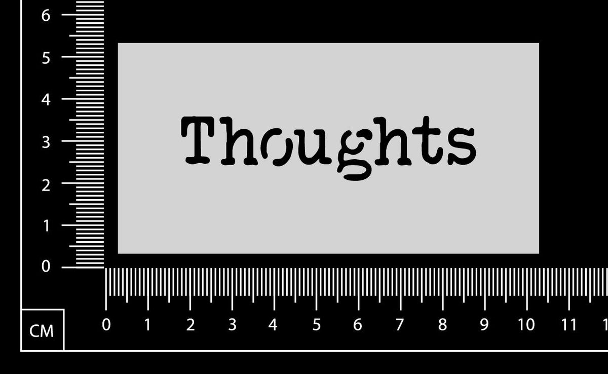 Thoughts - Stencil - 50mm x 100mm – Whichcraft Do You Do