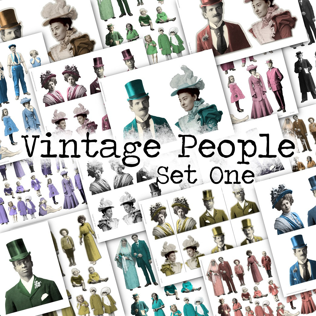 Vintage People - Set One - DI-10234 - Digital Download – Whichcraft Do ...