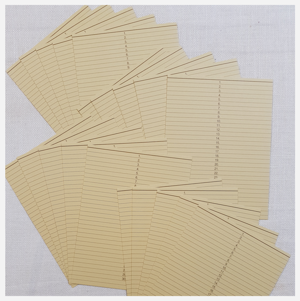 Vintage Index Cards - Set of 20 – Whichcraft Do You Do