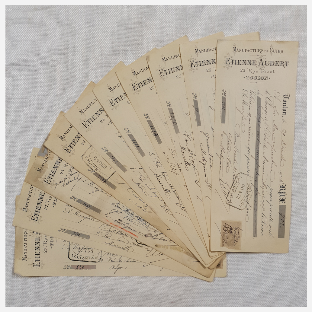 Authentic Antique French Receipt - Set of 10 - CY10 – Whichcraft Do You Do