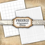 FREEBIE - Alignment Grids - Set One - DI-10214 - Digital Download ...