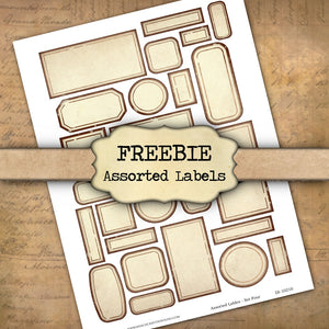 FREEBIE - Assorted Labels - Set Four - DI-10210 - Digital Download ...
