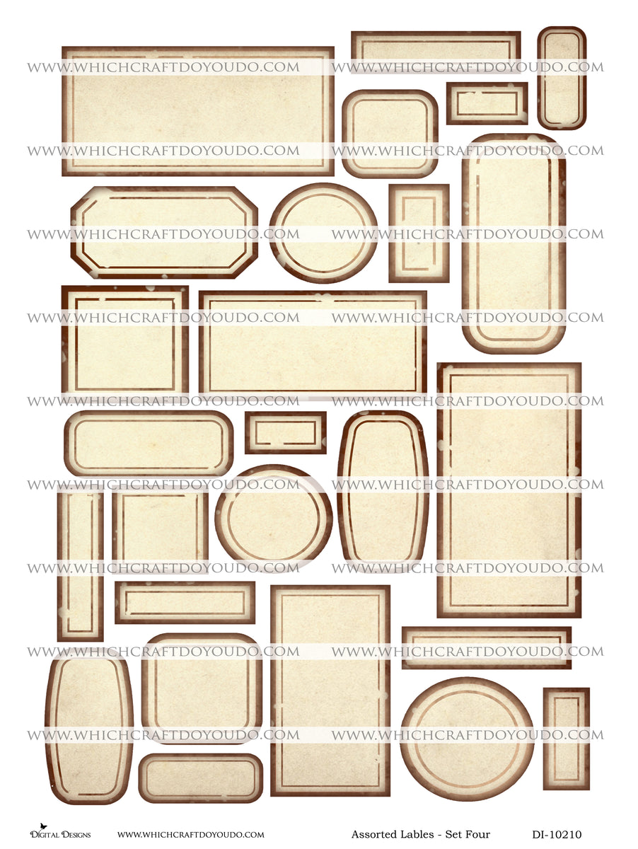 FREEBIE - Assorted Labels - Set Four - DI-10210 - Digital Download ...