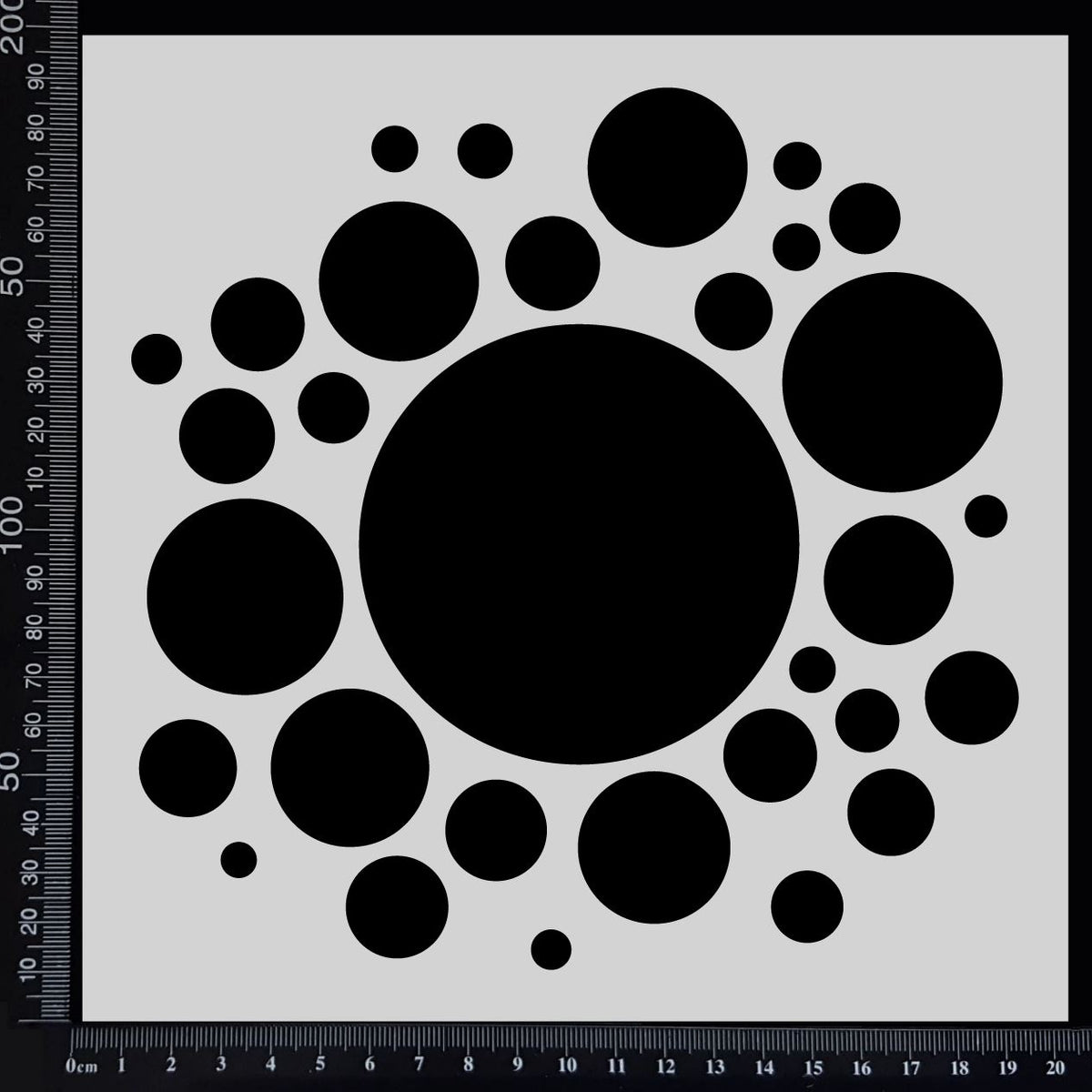 Bubble Explosion - Stencil - 200mm x 200mm – Whichcraft Do You Do