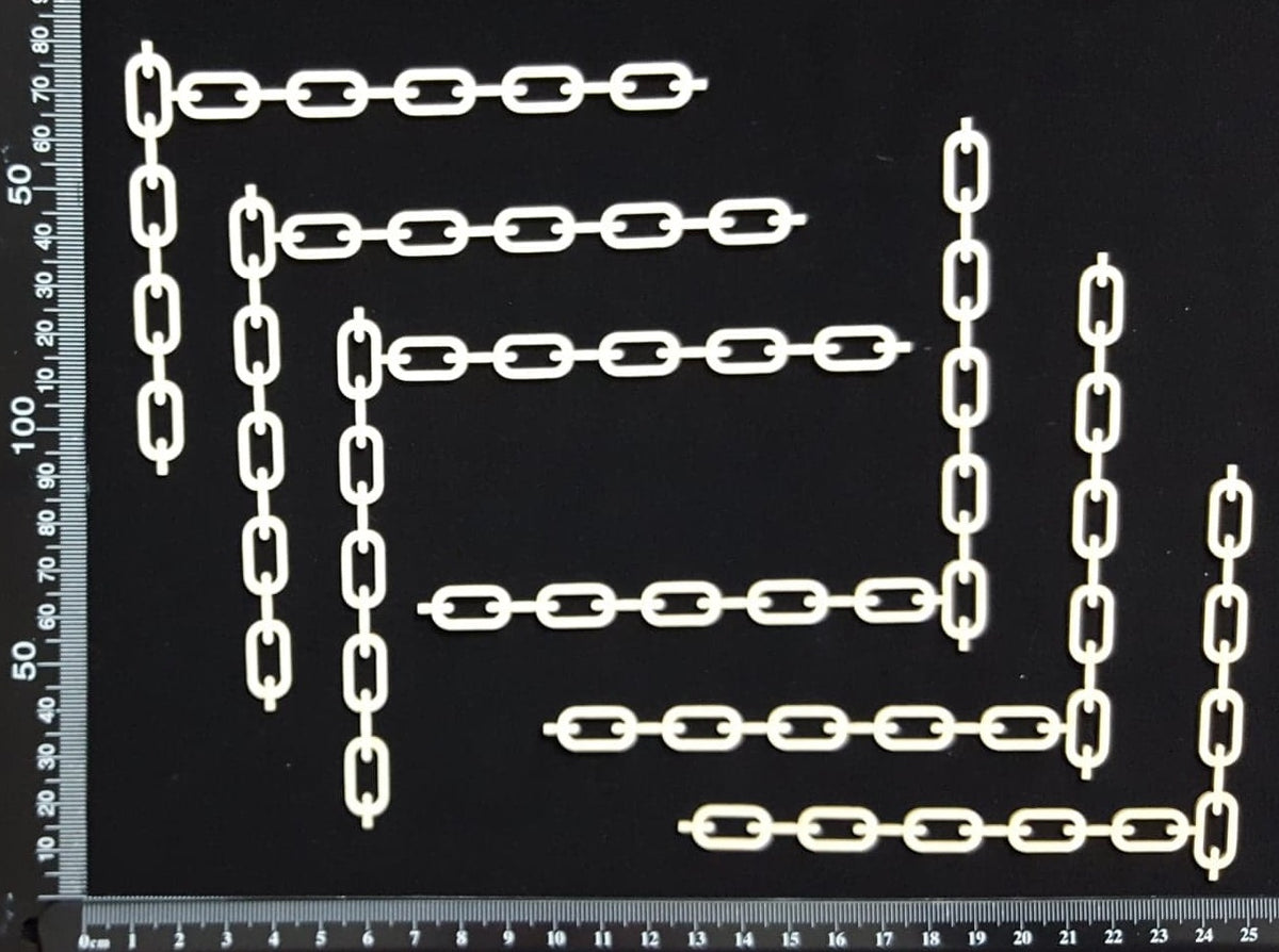 Chain Corners - White Chipboard – Whichcraft Do You Do
