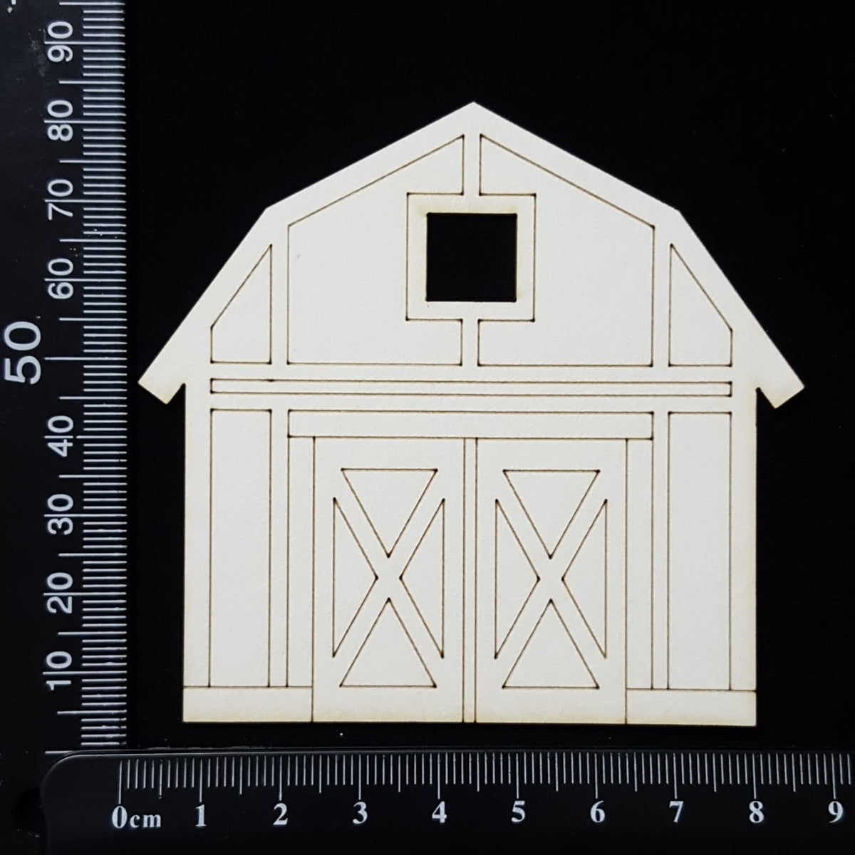 Laser Engraved Barn - White Chipboard – Whichcraft Do You Do