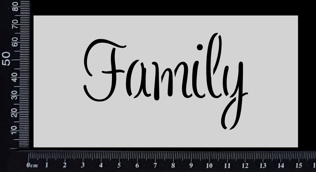 Family - Stencil - 75mm x 150mm – Whichcraft Do You Do