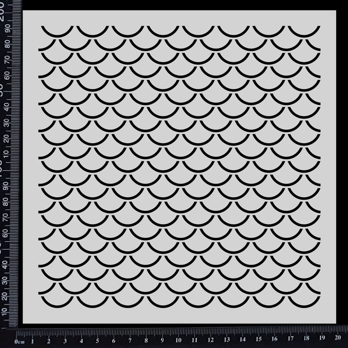 Fish Scales - Stencil - 200mm x 200mm – Whichcraft Do You Do