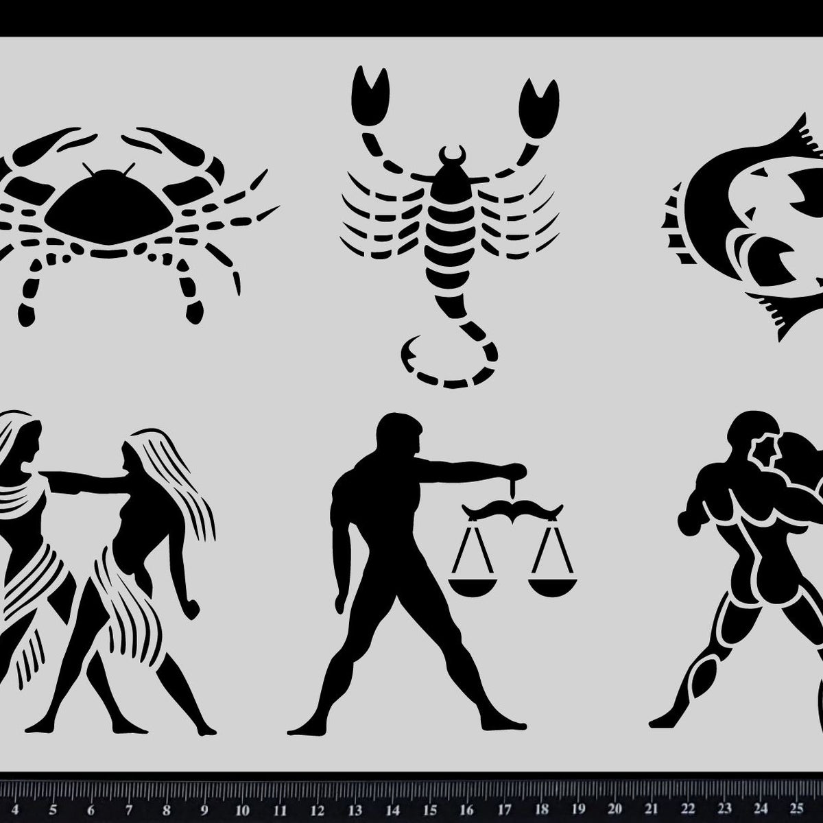Horoscope - Set A - Stencil - 200mm x 300mm – Whichcraft Do You Do