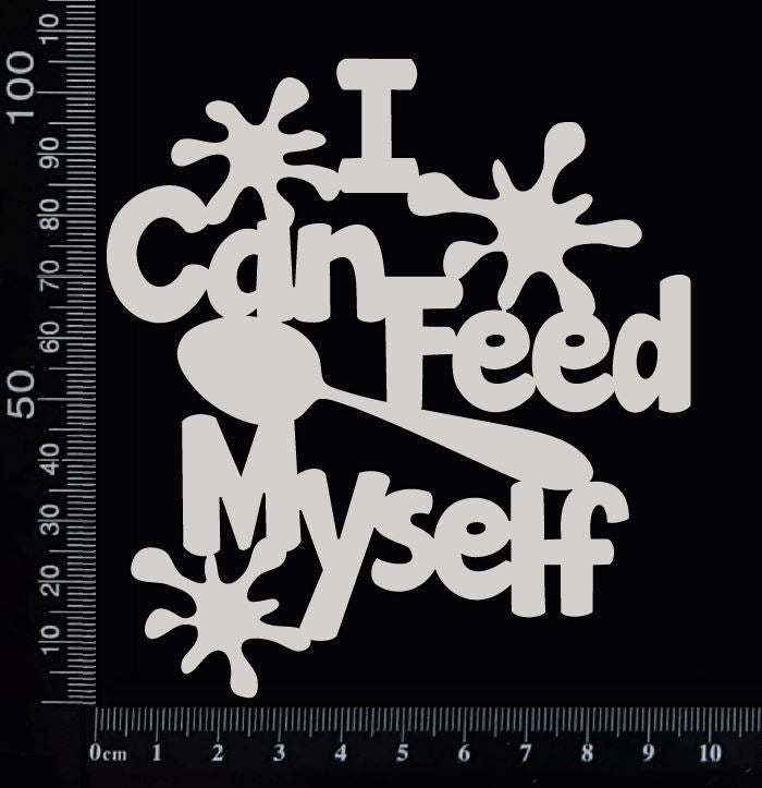 I Can Feed Myself - A - White Chipboard – Whichcraft Do You Do