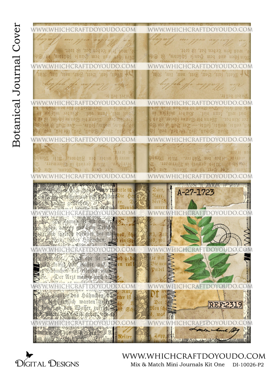 Mix & Match Mini Journals Kit One - DI-10026 - Digital Download ...