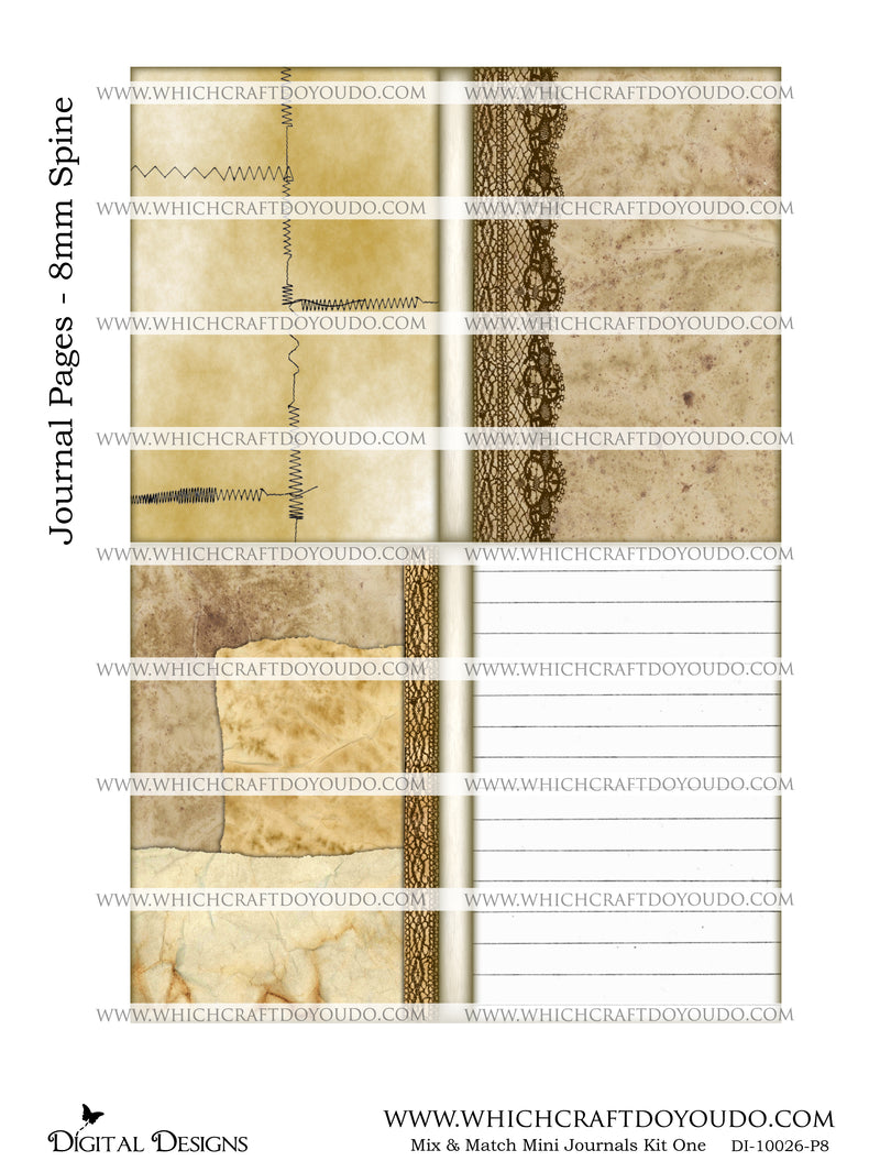 Mix & Match Mini Journals Kit One - DI-10026 - Digital Download ...
