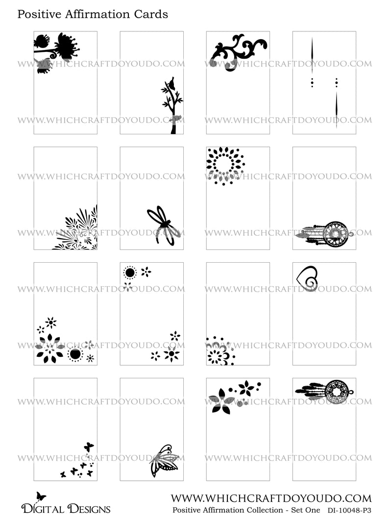 FREEBIE - Positive Affirmation Collection - Set One - DI-10048 - Digit ...