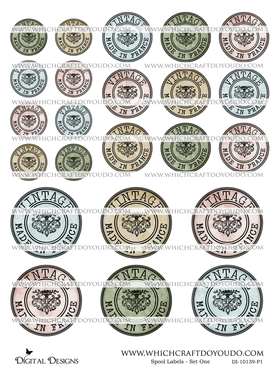 FREEBIE - Spool Labels - Set One - DI-10139 - Digital Download ...