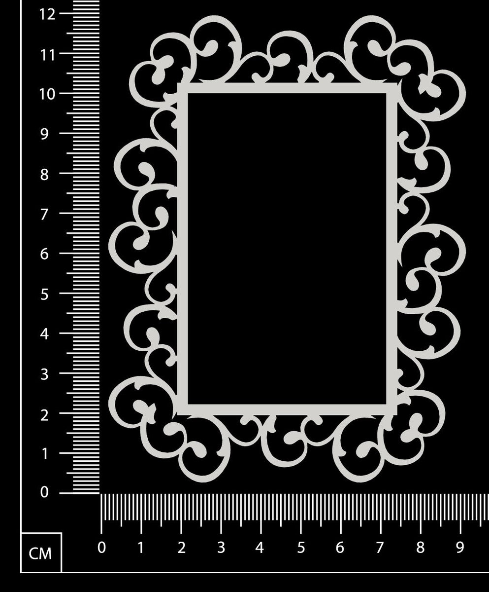 Stephanie Frame - Rectangle - Small - White Chipboard – Whichcraft Do ...