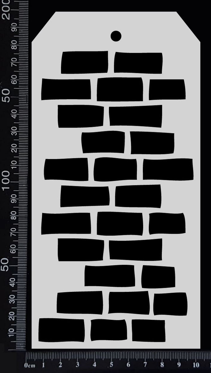 Tag Stencil - Bricks - 100mm x 200mm – Whichcraft Do You Do