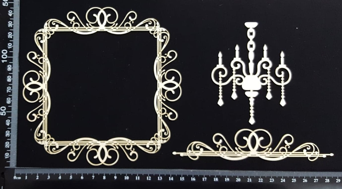 Victorian Frame Set - White Chipboard – Whichcraft Do You Do