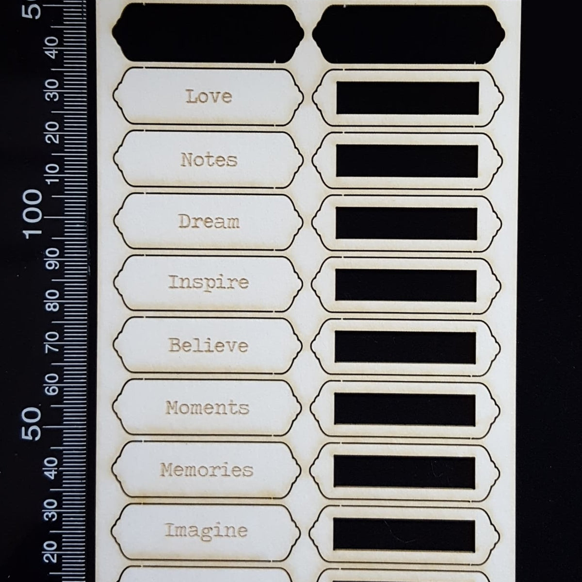 Word Plates - AA - Laser Engraved - White Chipboard – Whichcraft Do You Do