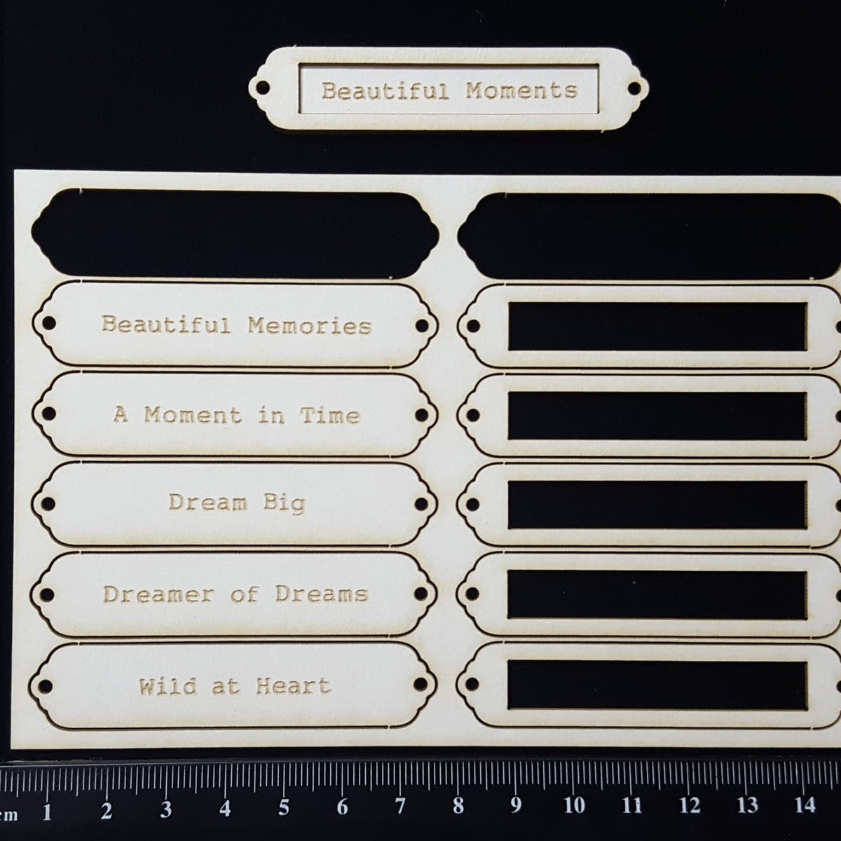 Word Plates - BA - Laser Engraved - White Chipboard – Whichcraft Do You Do