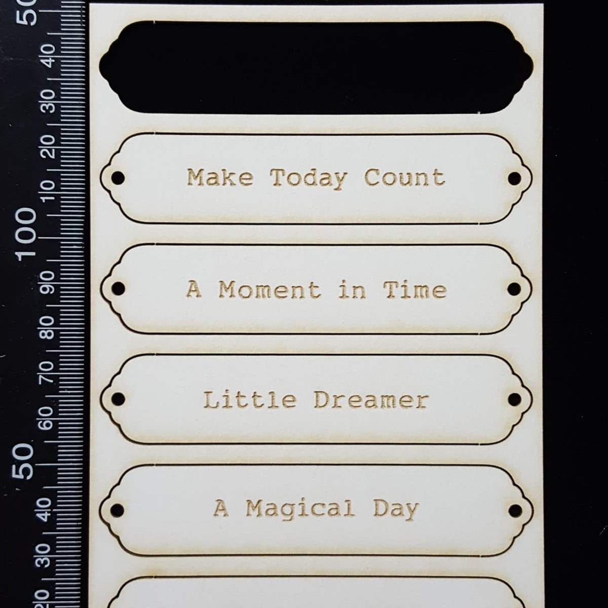 Word Plates - CE - Laser Engraved - White Chipboard – Whichcraft Do You Do