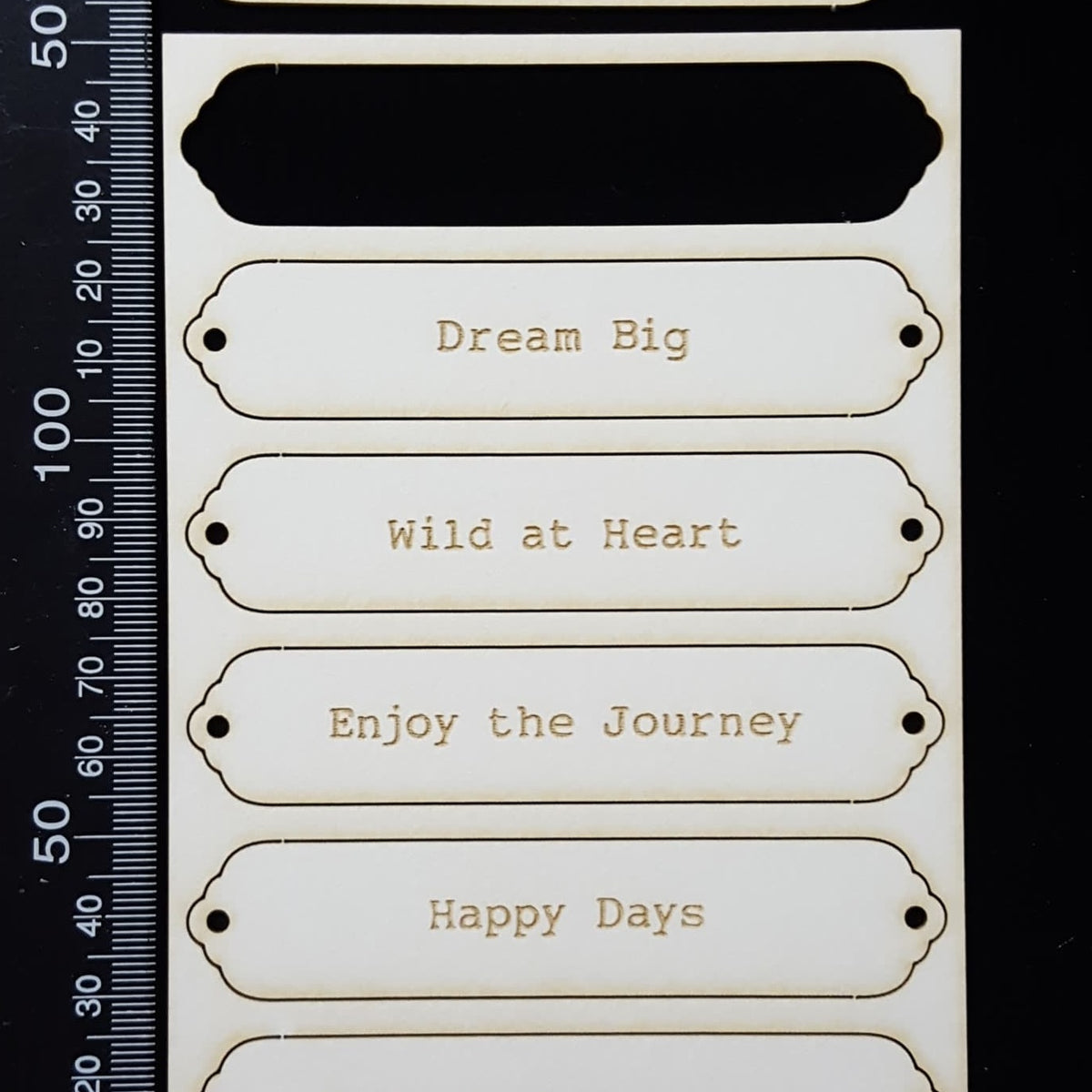 Word Plates - CF - Laser Engraved - White Chipboard – Whichcraft Do You Do